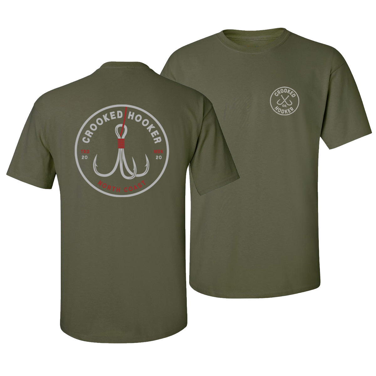 Treble Hook Premium T-Shirt from Crooked Hooker